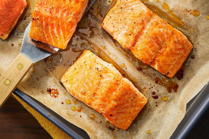 Hot honey salmon