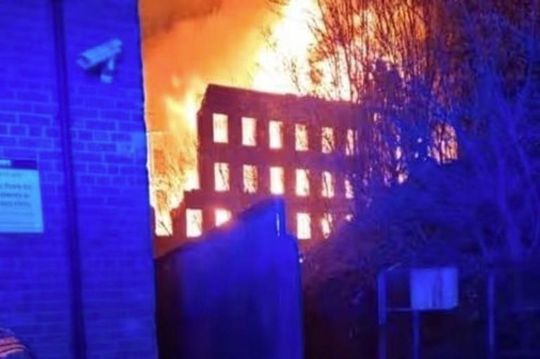 Grade II landmark Big Mill building goes up in flames in Staffordshire ...