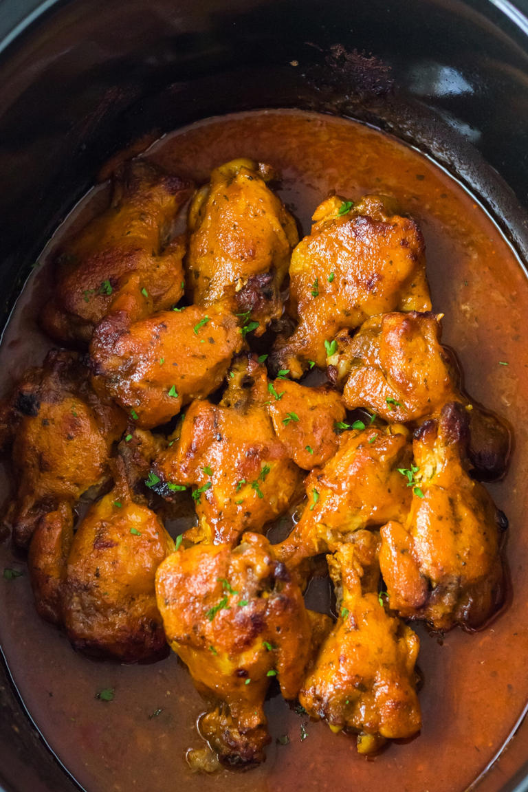 Slow Cooker Buffalo Ranch Wings