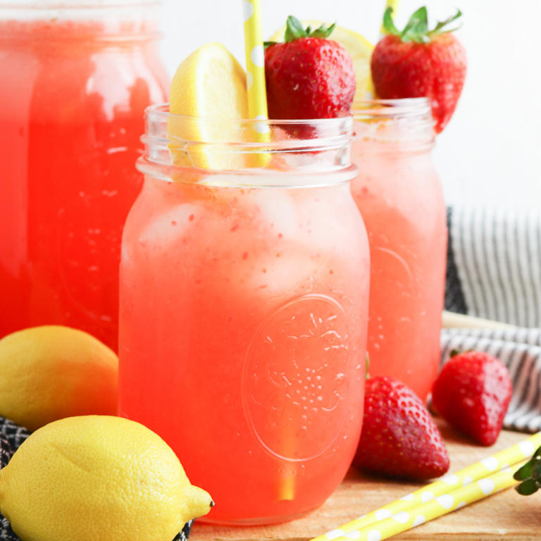 How To Make Strawberry Lemonade Homemade