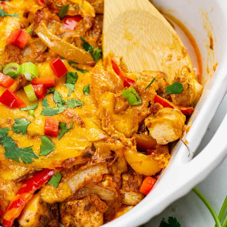 Easy Chicken Fajita Casserole