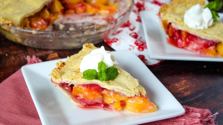 The mix of fruits in this pie is so fabulously scrumptious - Blushing ...