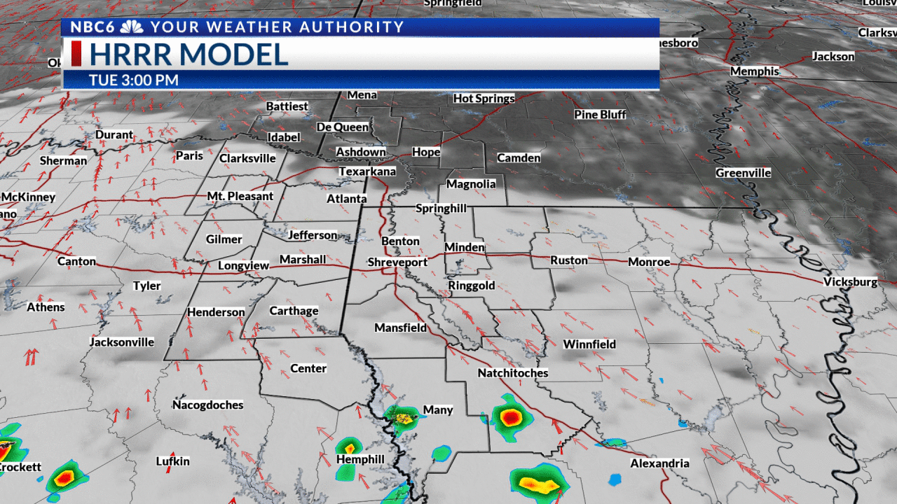 Updates: Storms to increase over the ArkLaTex