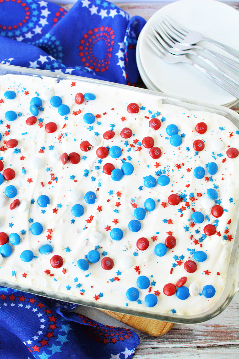 Red White Blue No Bake Dessert