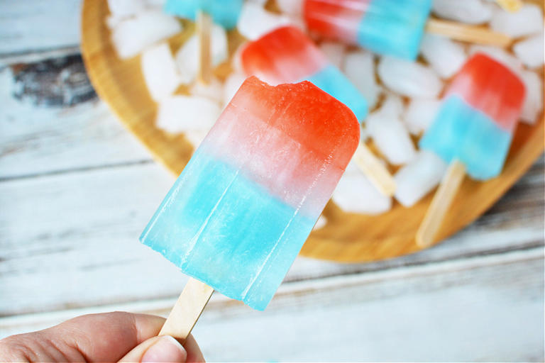 Red White and Blue Popsicles Recipe
