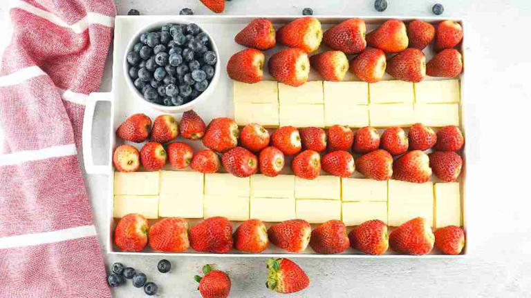 Red, white & blue charcuterie board