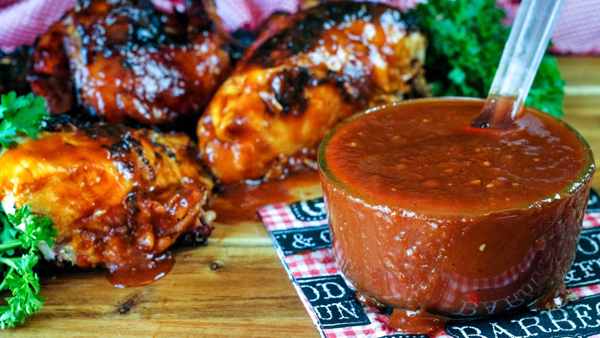 Jamie's Dad Would Be Proud - Elmer's Bar-b-que Sauce & Char-grilled Chicken