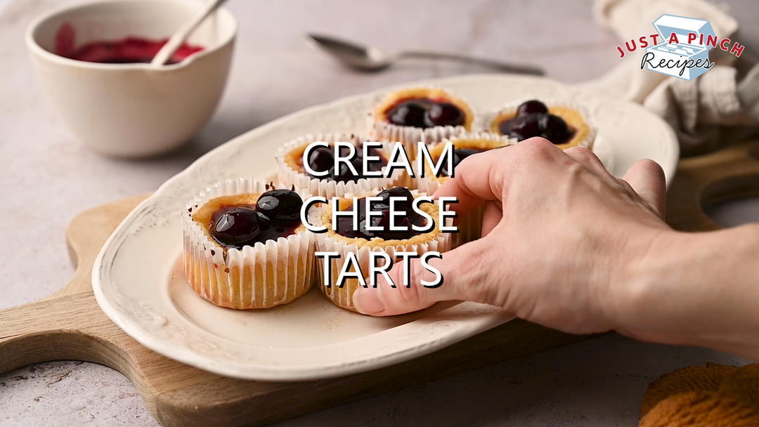 Cream cheese tarts - super easy dessert idea to impress company!