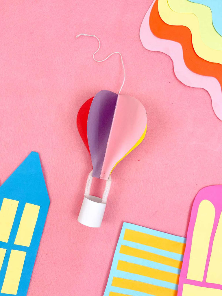 Easy Paper Hot Air Balloon Craft