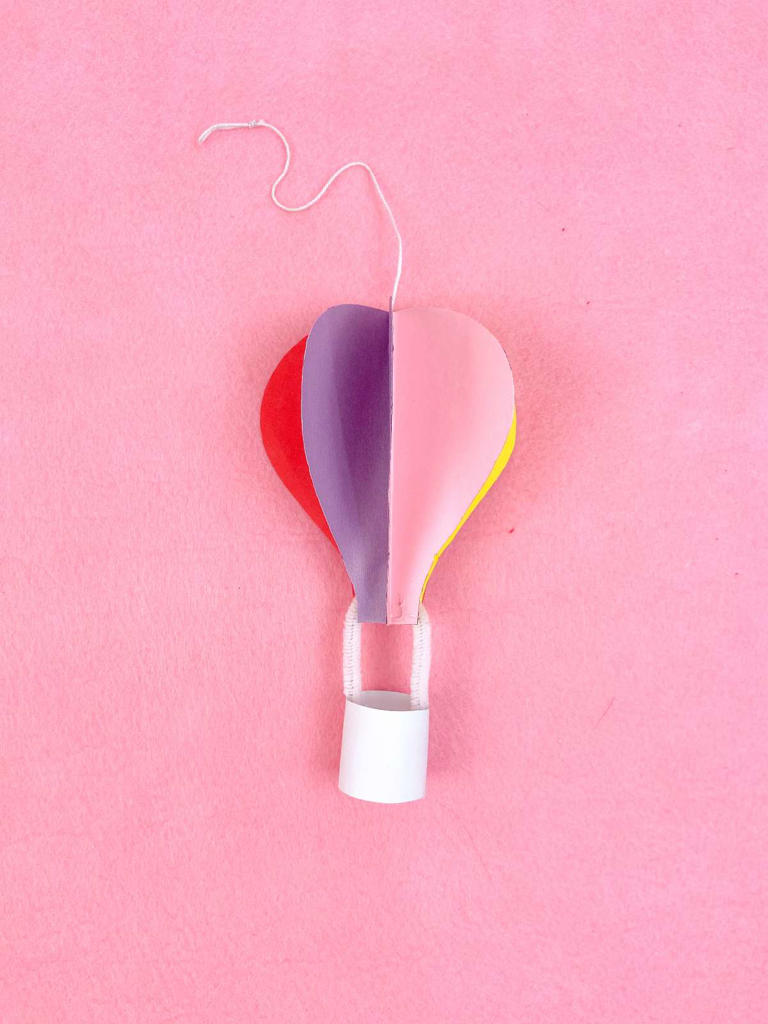 Easy Paper Hot Air Balloon Craft