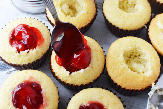 How to Make Cherry Filled Cupcakes