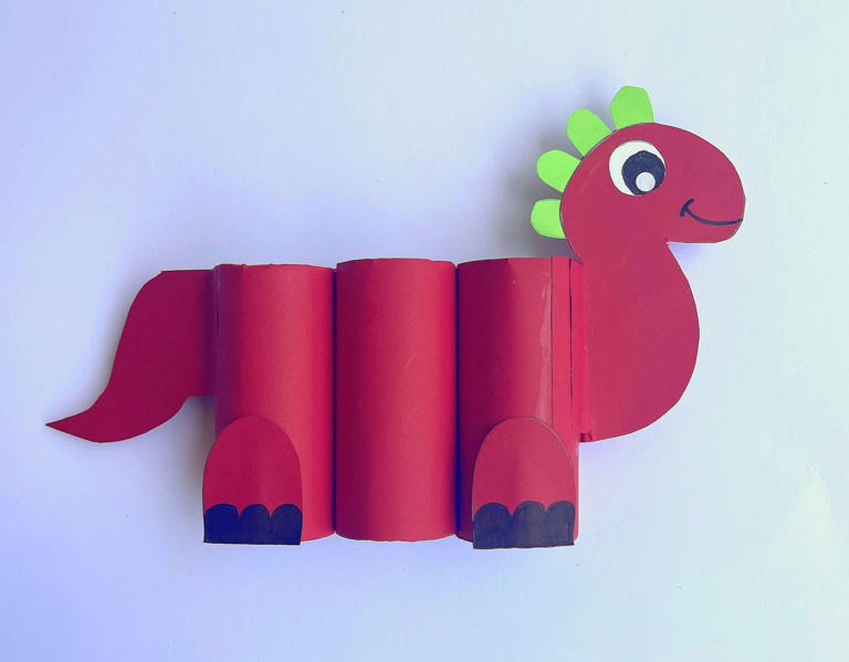 Easy and Colorful Dinosaur Craft