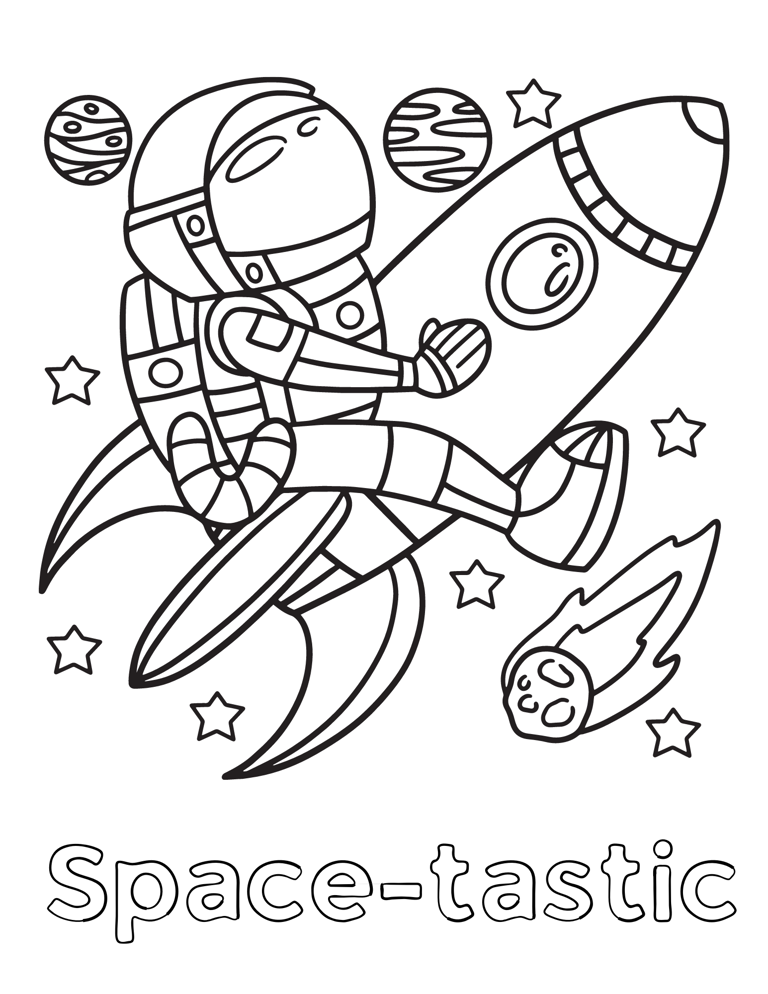 6 Out of This World Rocket Coloring Pages