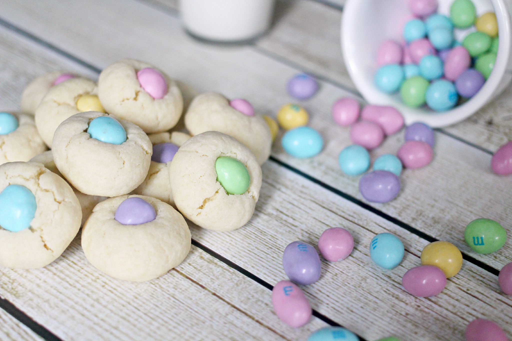 Easy and Pretty Easter Thumbprint Cookies