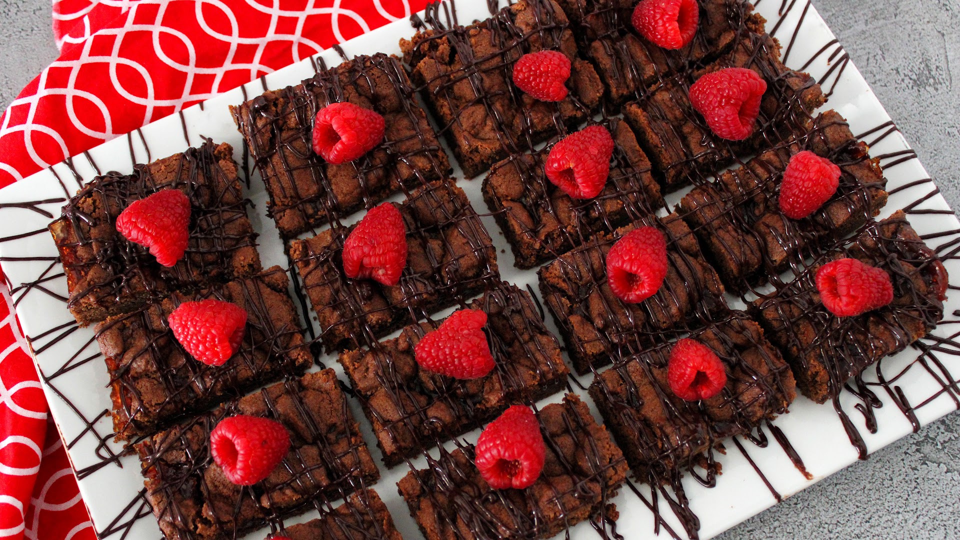 These homemade brownie bars have a raspberry layer in the middle ...