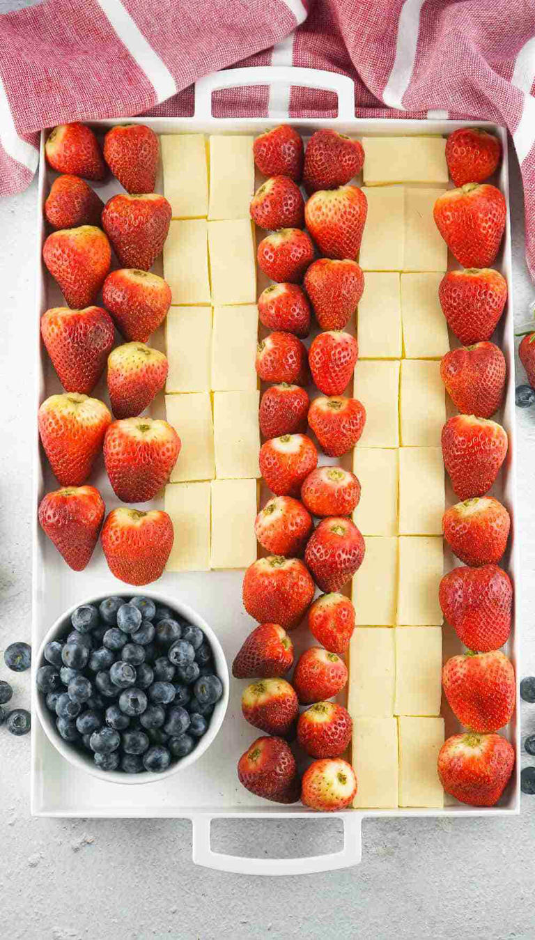 Red, white & blue charcuterie board
