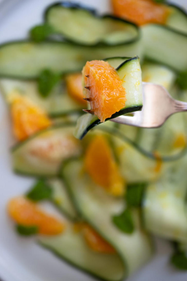 Refreshing Cucumber And Orange Salad