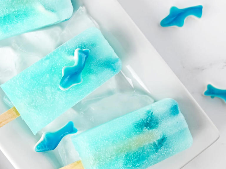Ocean Shark Popsicles