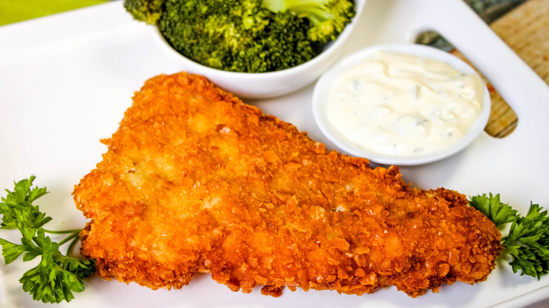 The Crust On This Cod Sticks Perfectly, Fried Up Golden Brown And Crisp ...