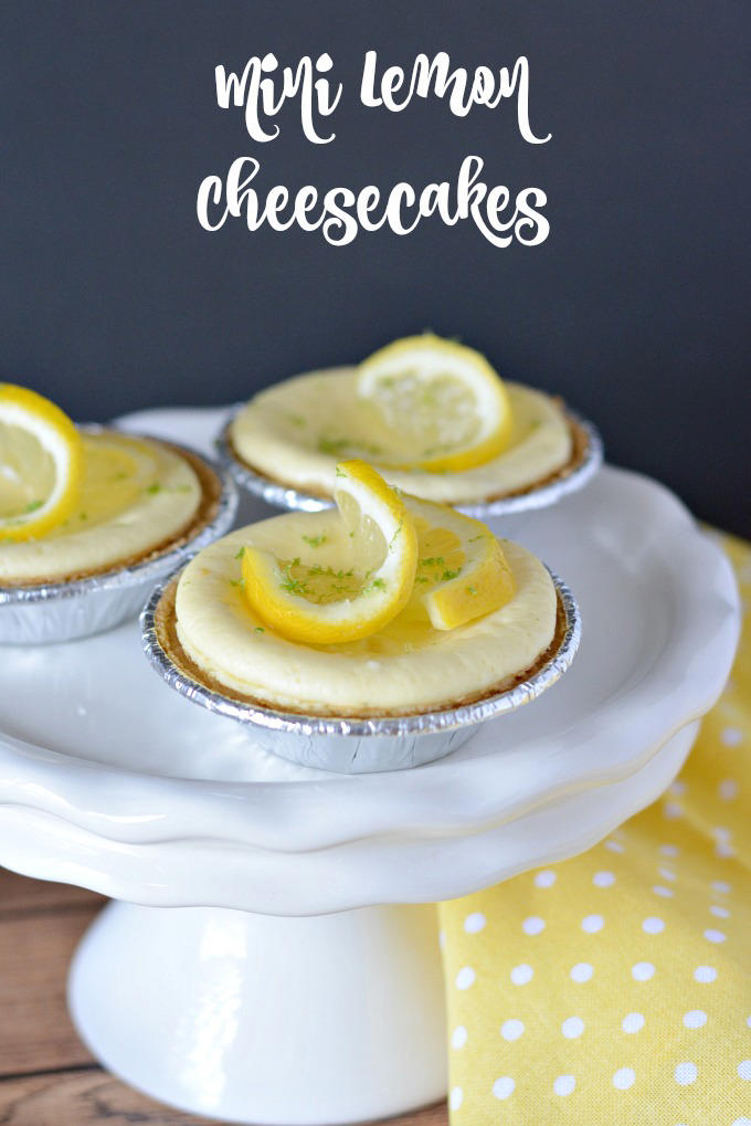 An Easy Mini Lemon Cheesecakes Recipe