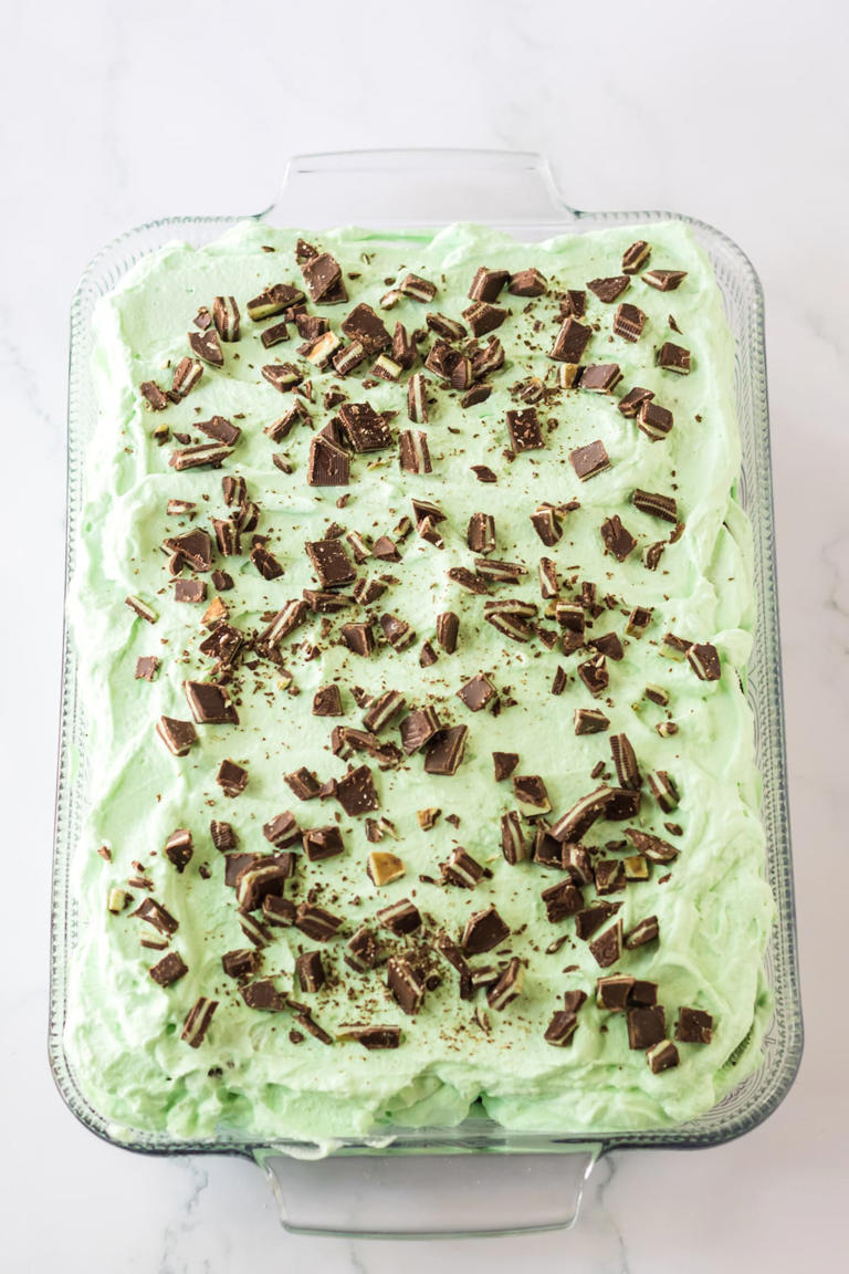 Mint chocolate icebox cake