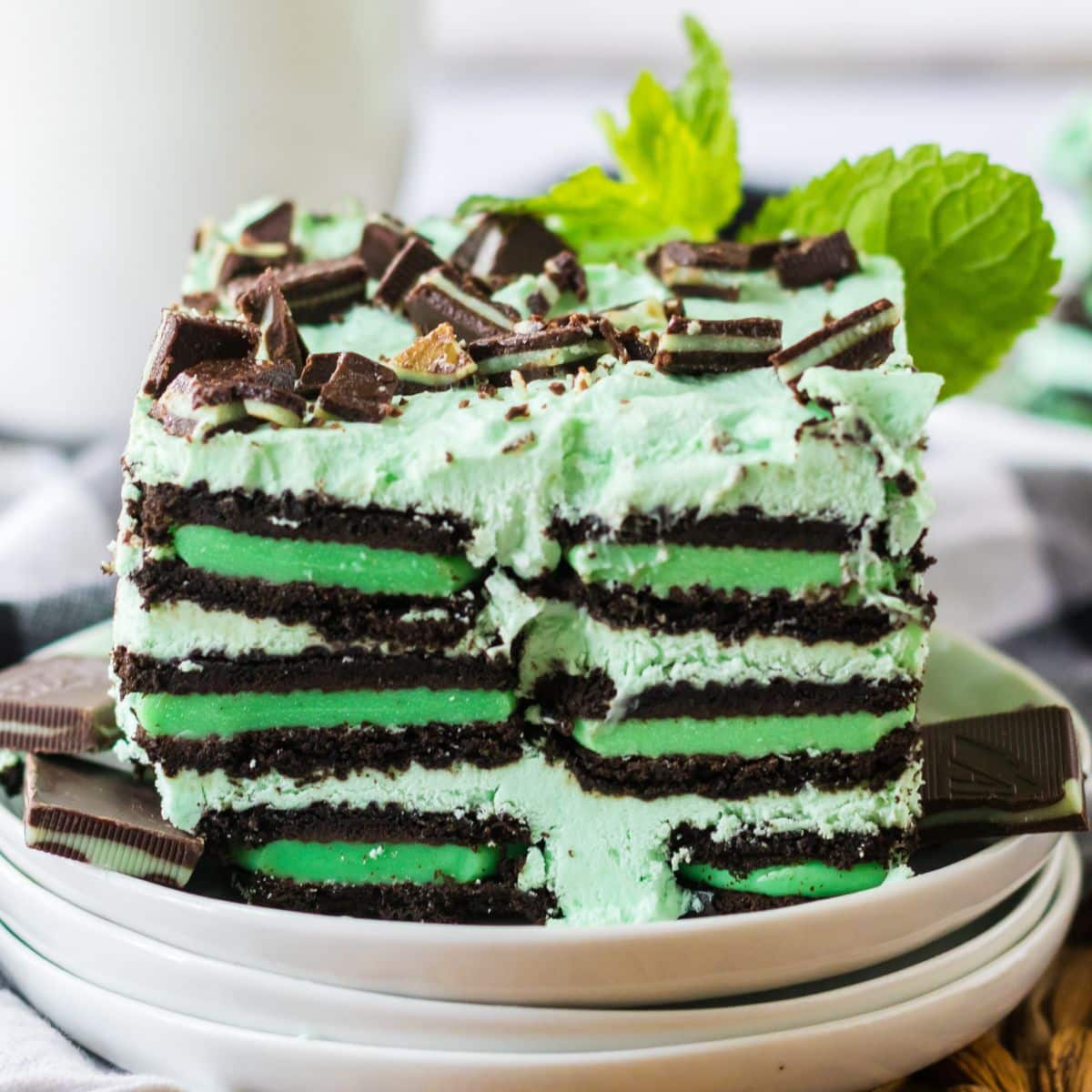 Mint Chocolate Icebox Cake