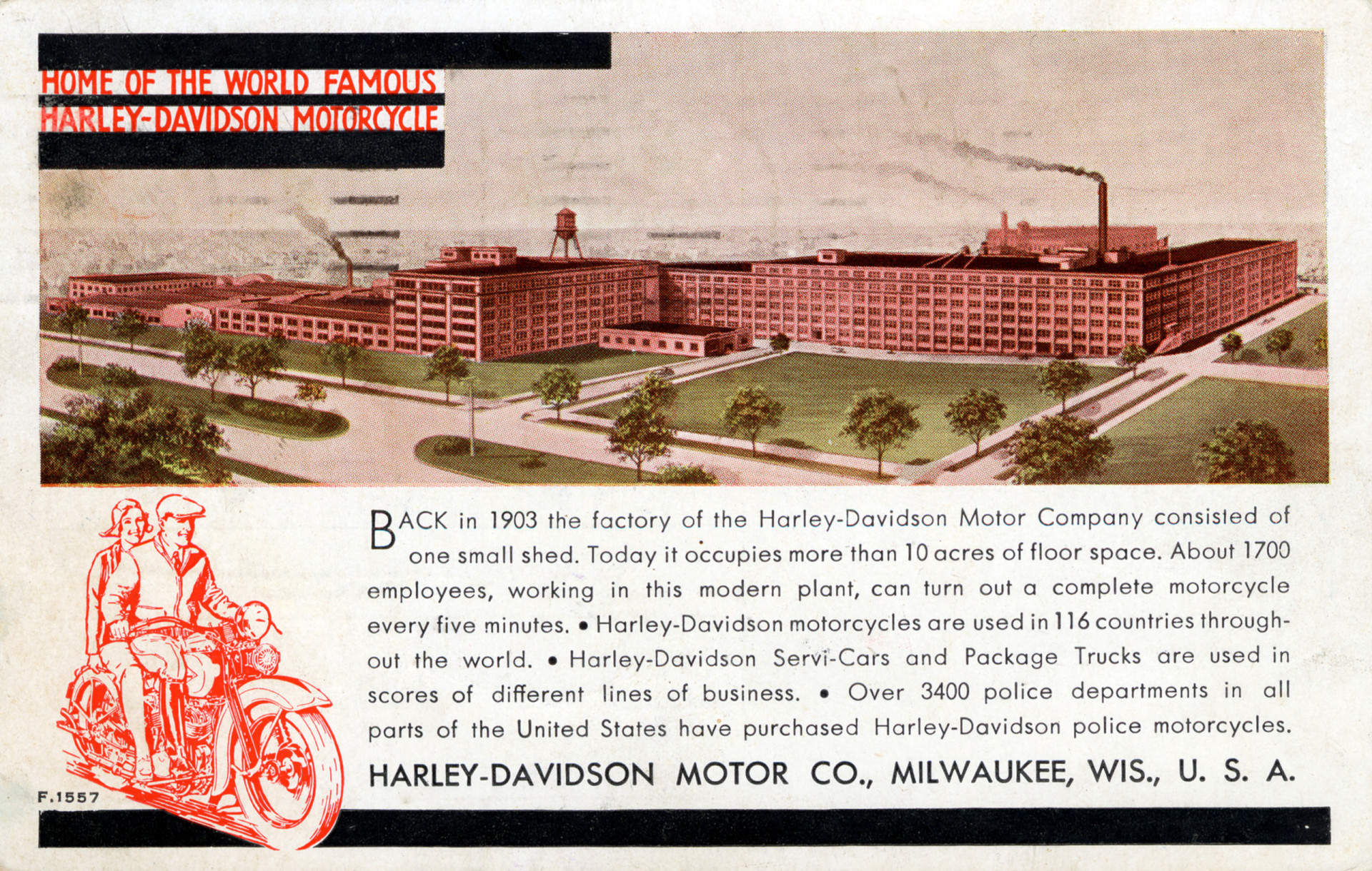 The history of Harley-Davidson motorcycles