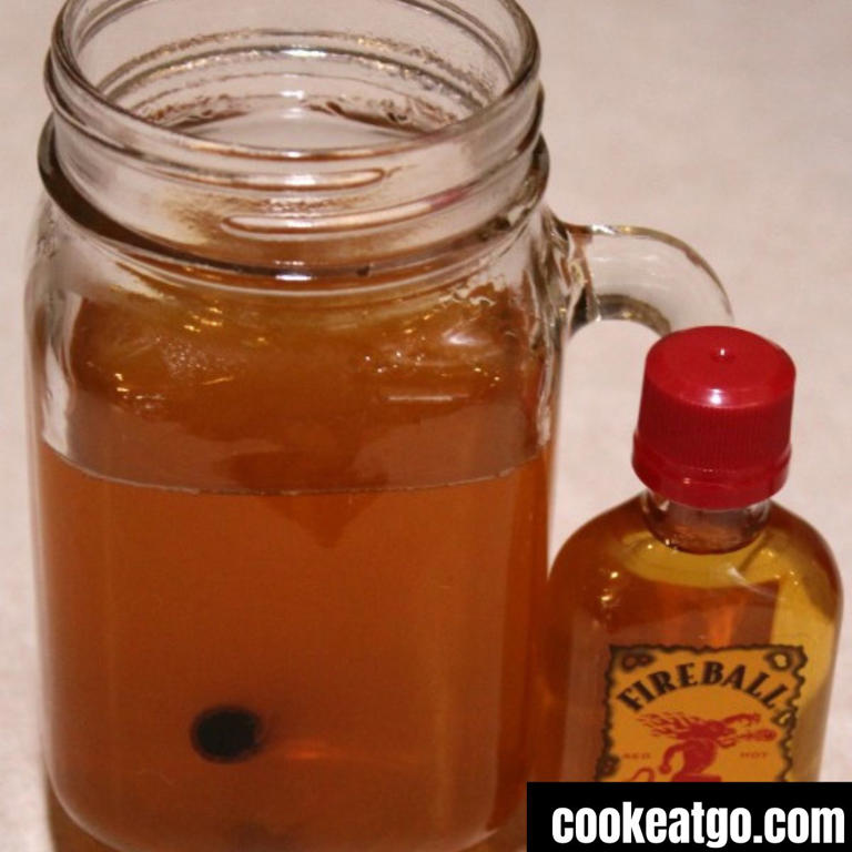 Hot toddy with Fireball! Perfect for fall colds!