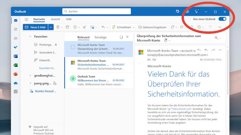 Neues Outlook kommt automatisch: Alle Infos zur großen Umstellung Neues Outlook kommt automatisch: Alle Infos zur großen Umstellung