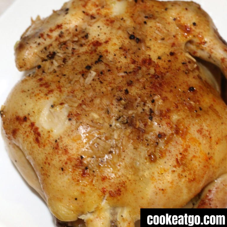 How to cook a whole chicken in a slow cooker!