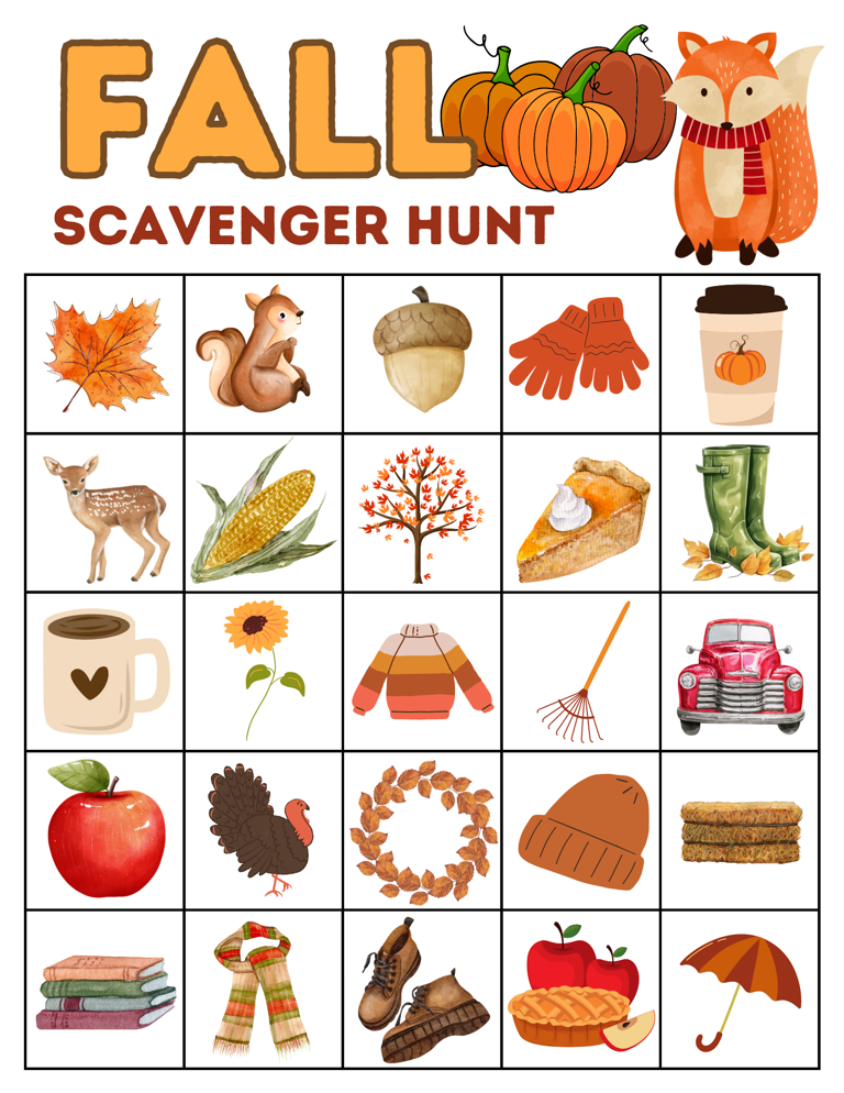 Halloween Scavenger Hunt PLUS Free Printable
