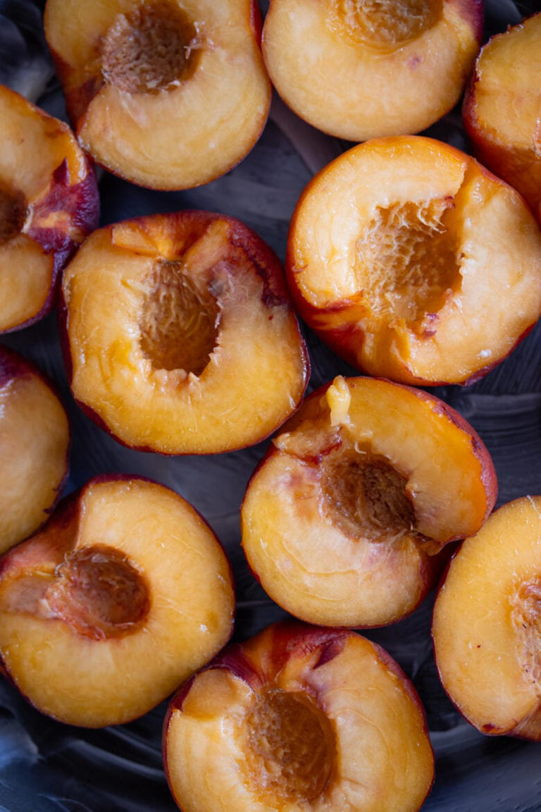 A French Classic Peach Clafoutis
