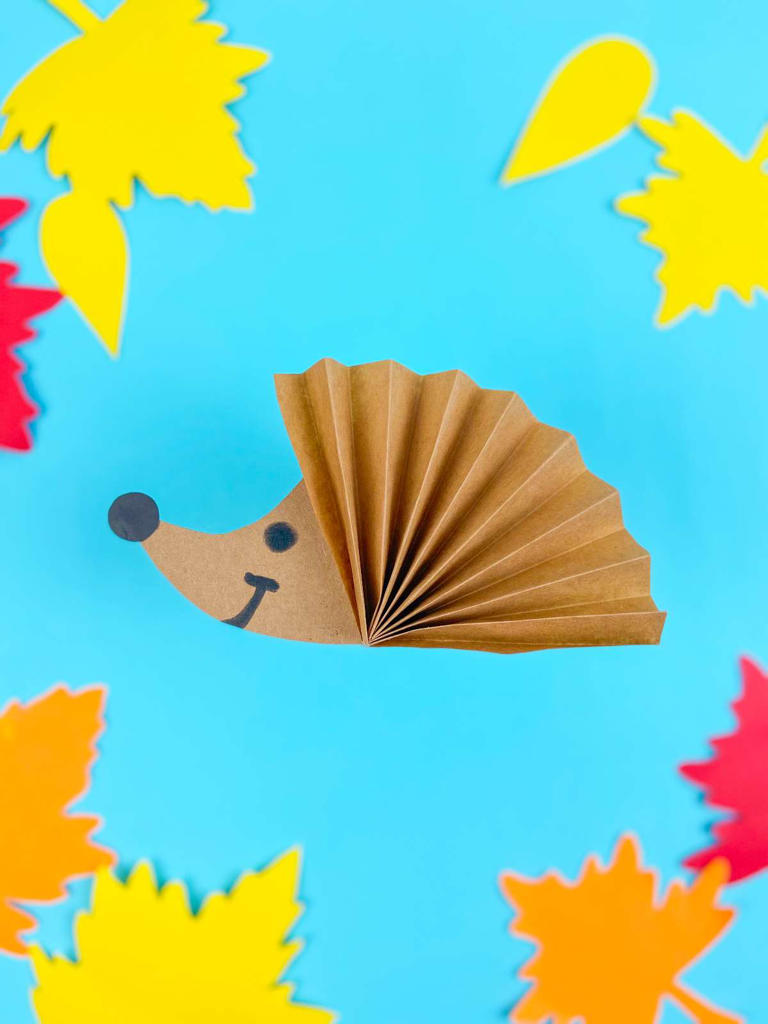 Cute Paper Hedgehog Craft for Kids
