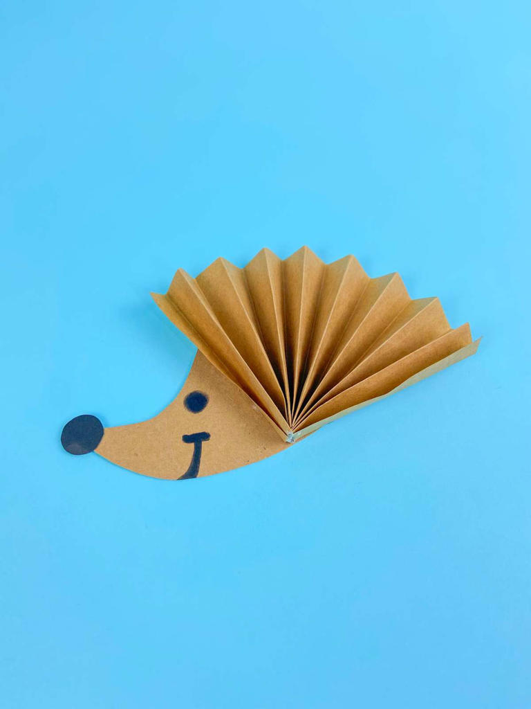 Cute Paper Hedgehog Craft for Kids