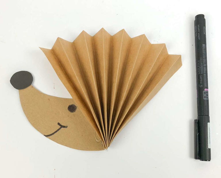 Cute Paper Hedgehog Craft for Kids