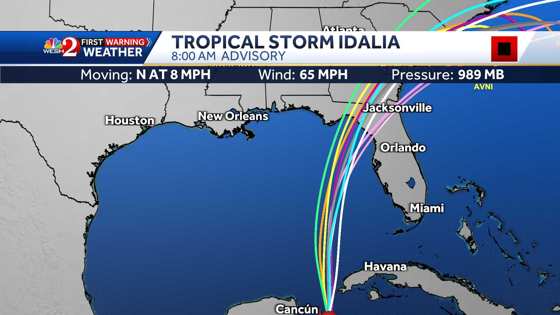 Tracking Invest 97-L: Maps, path, spaghetti models