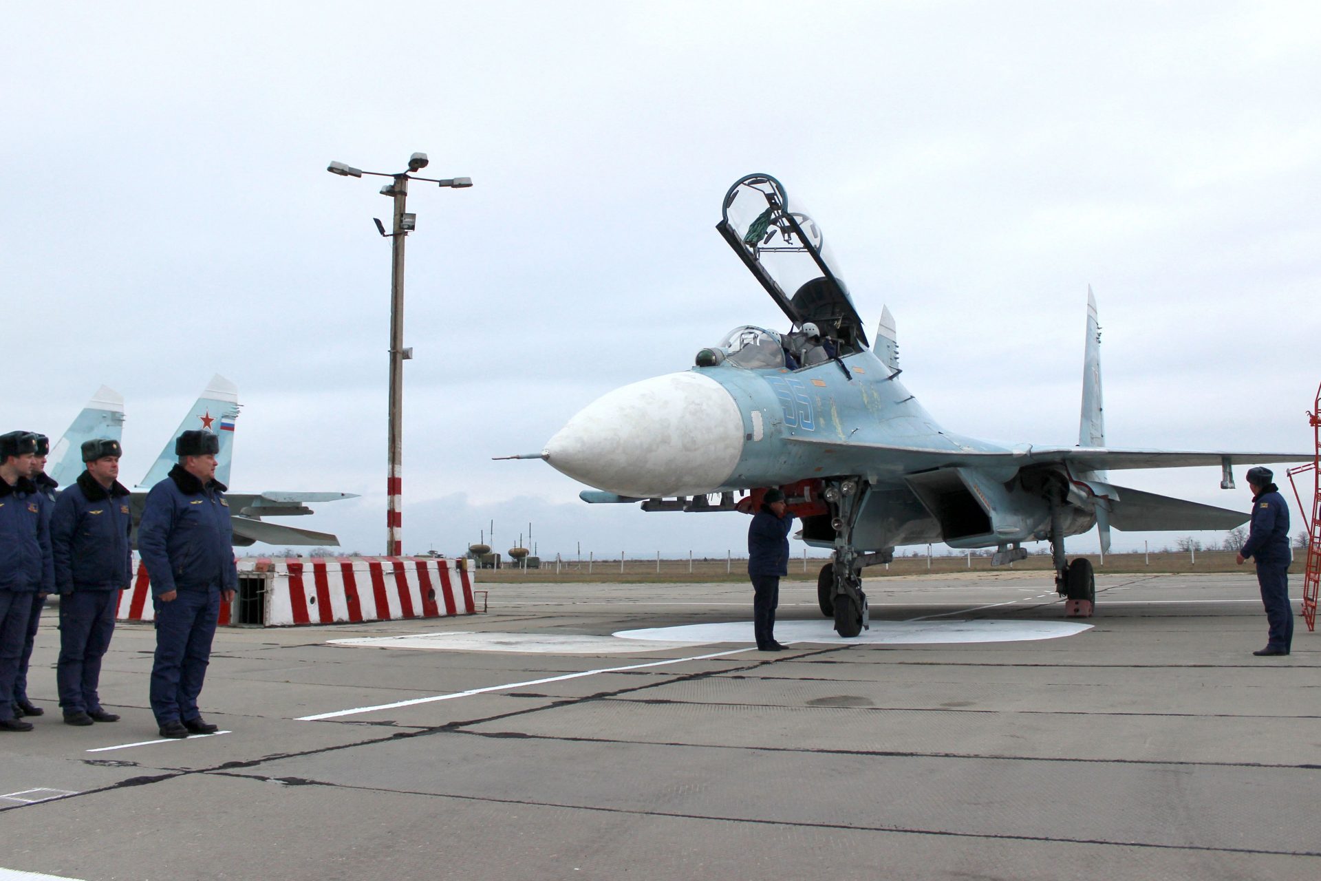 Photos reveal devastation at Russian air base