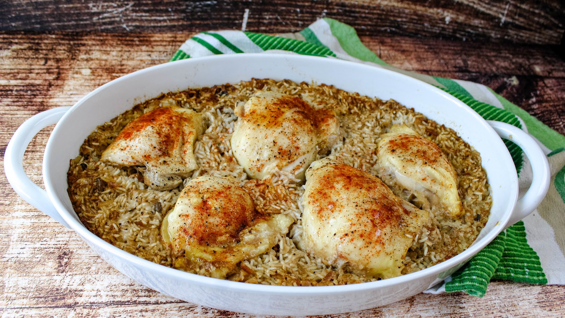 Baked Chicken And Rice Dinner