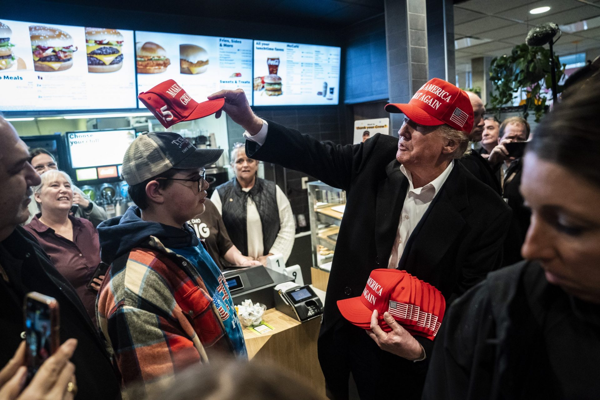 Trump has had a lot of interesting moments with his red MAGA hat