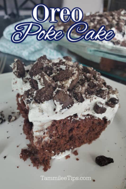 Easy Oreo Poke Cake