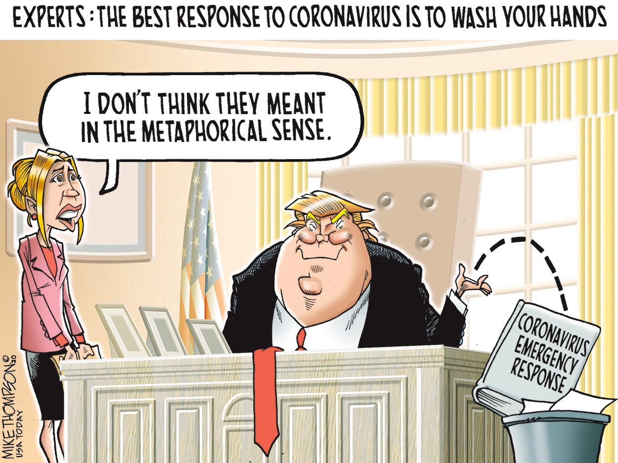 The best of former president Donald Trump in political cartoons