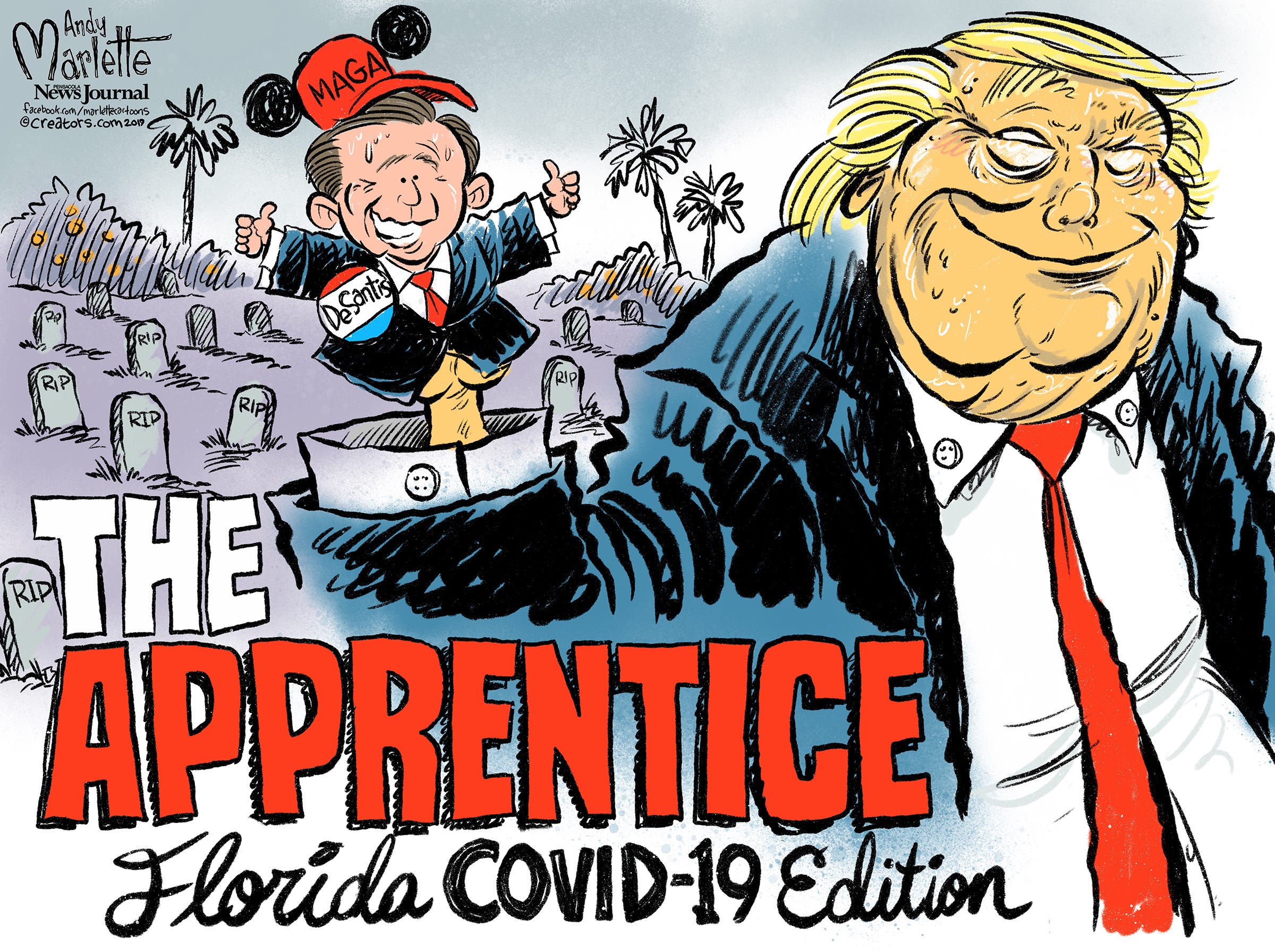 The best of former president Donald Trump in political cartoons