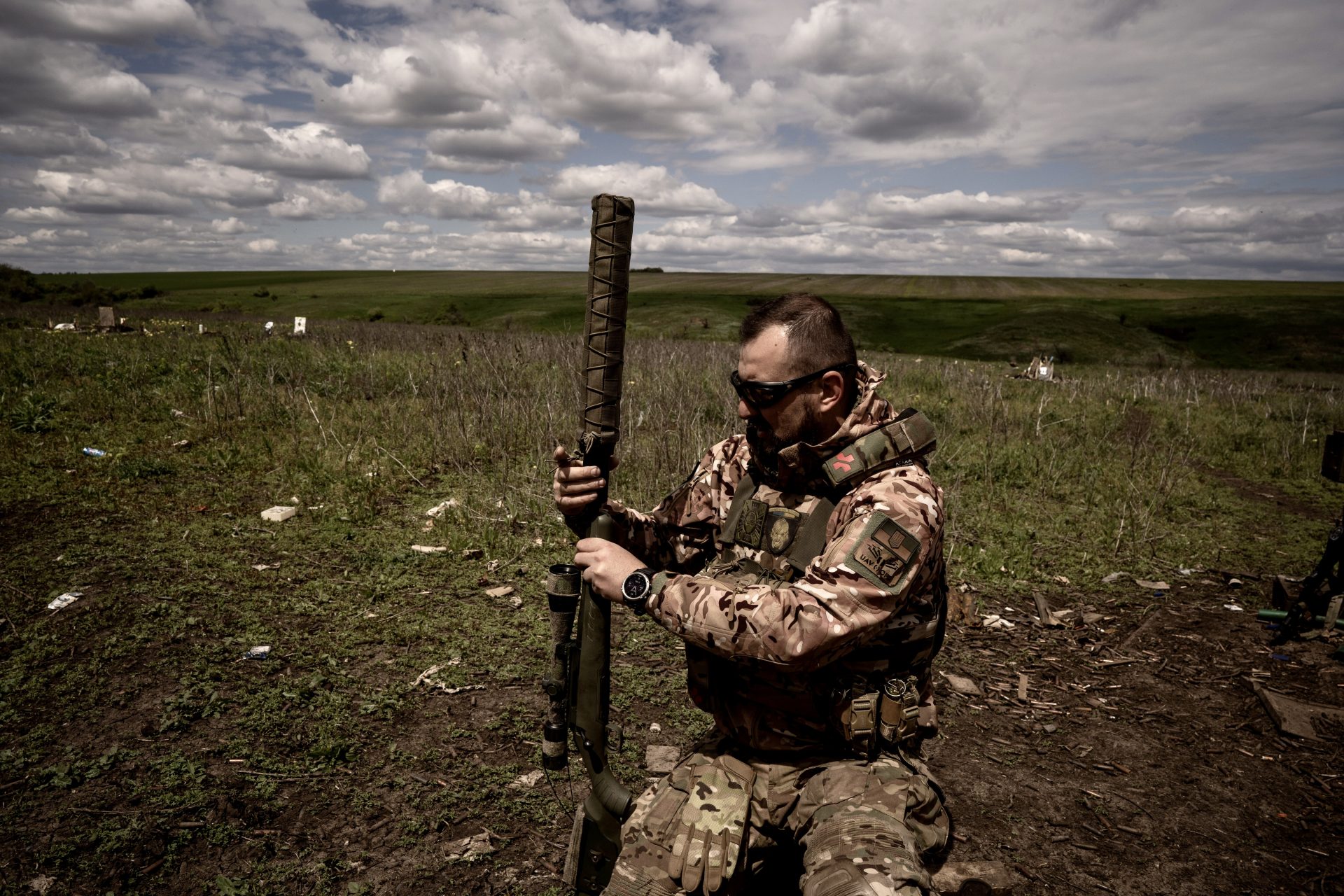 A Ukrainian sniper broke the world record for longest kill shot