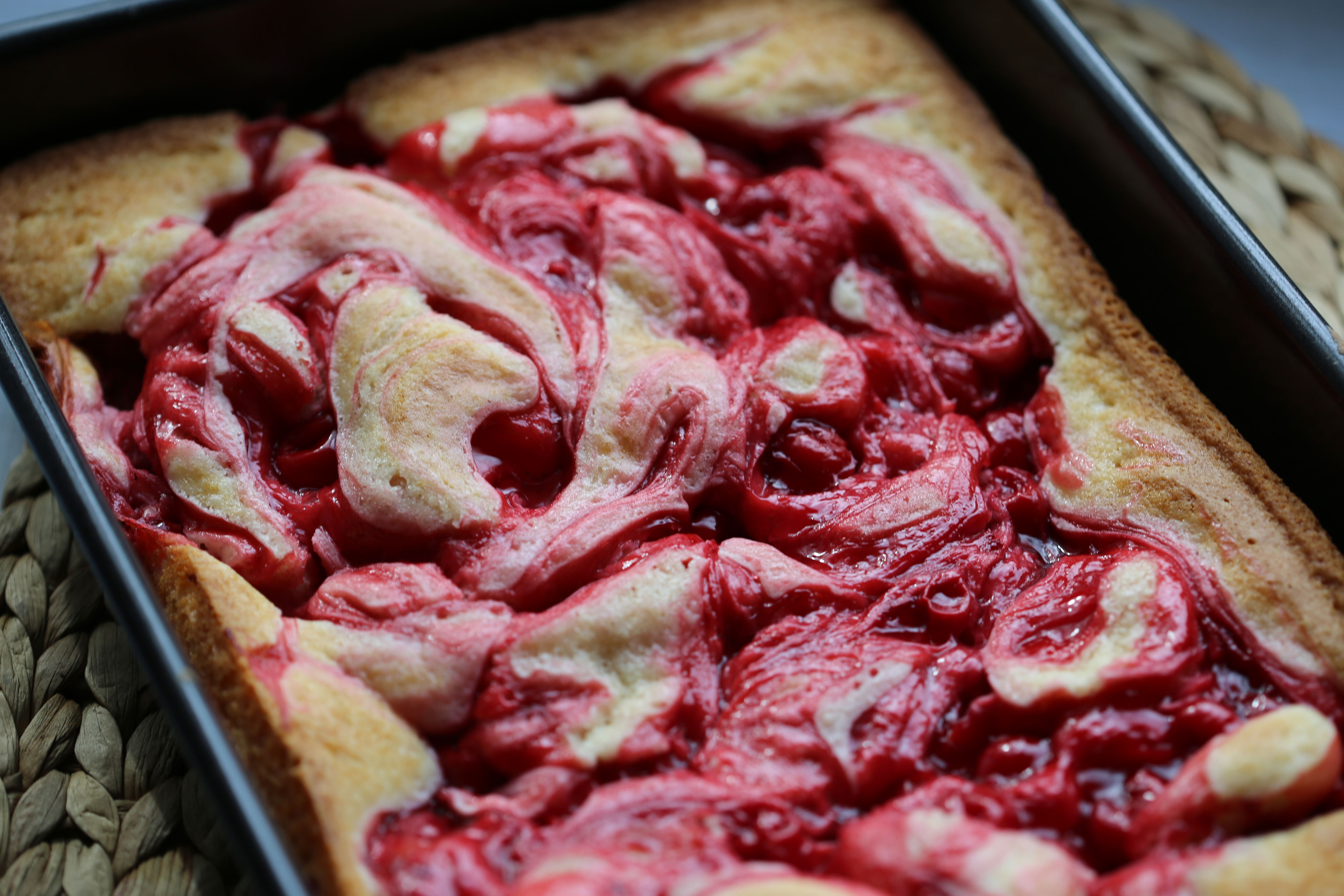 Marbled Cherry Pie Cake Recipe
