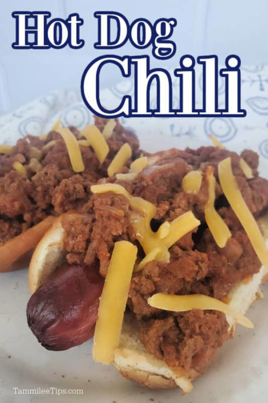Homemade hot dog chili recipe