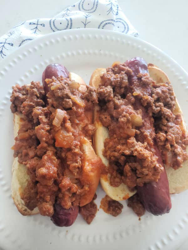 Homemade hot dog chili recipe