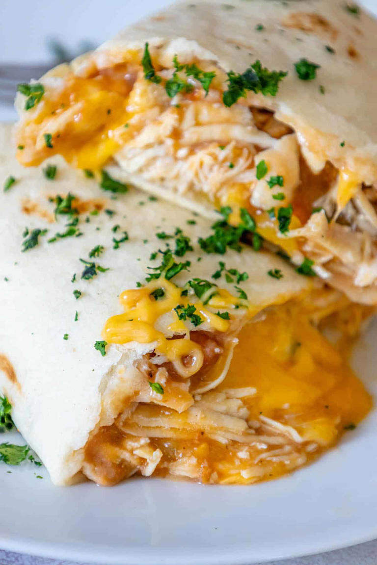 Baked Chicken Chimichangas