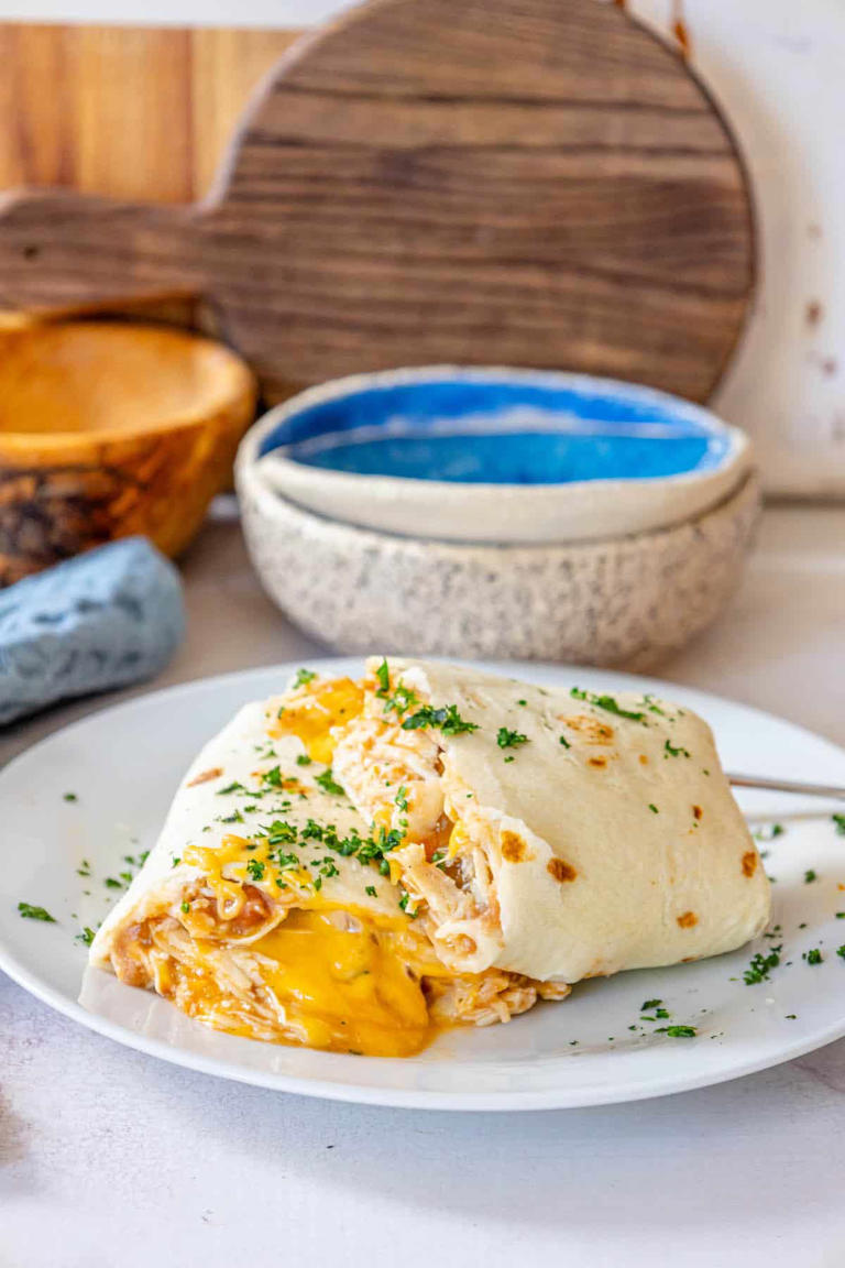 Baked Chicken Chimichangas