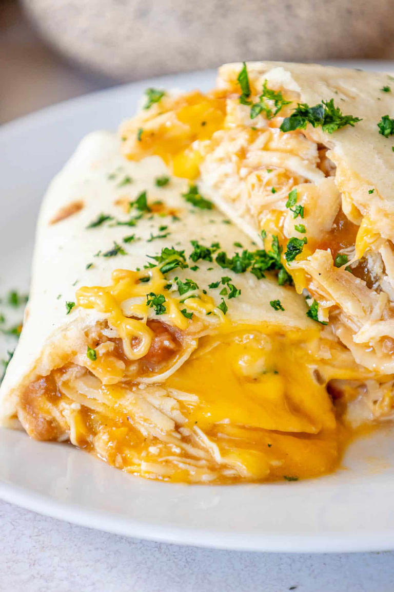 Baked Chicken Chimichangas