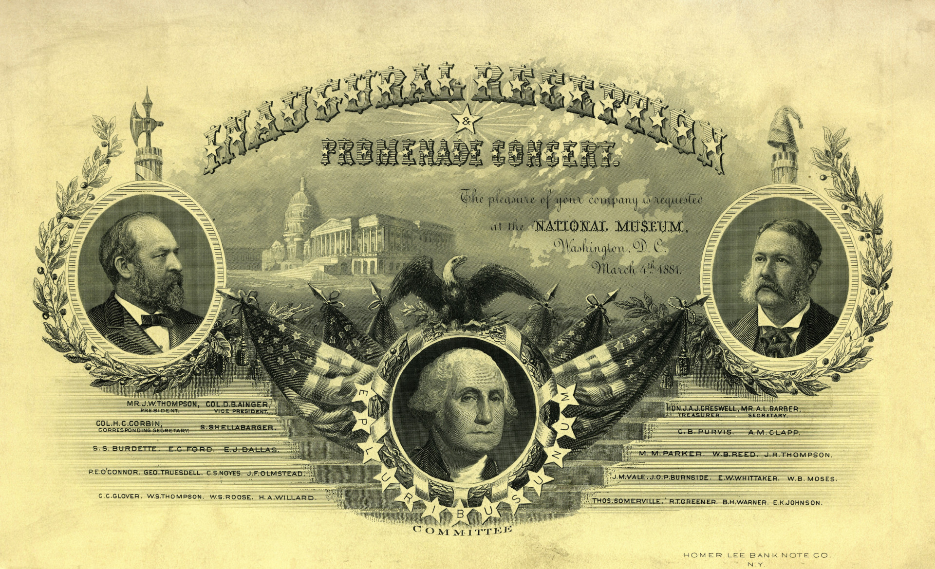 Iconic invitations to historical events